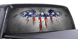 Amazon.com: VuScapes - AMERICAN PATRIOTIC 2 - Rear Window Truck Graphic ...