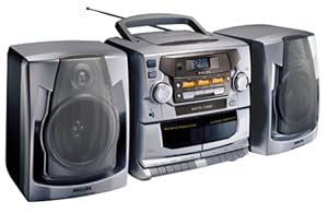 Amazon.com : Philips AZ2785 CD Boombox with Remote and Detachable ...