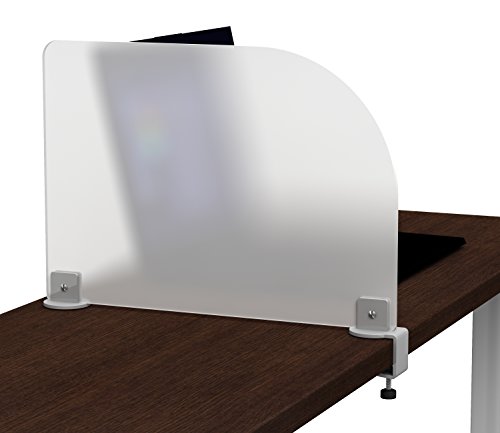 Acrylic Clamp on Privacy Desk Divider Size: 12" H x 17" W Furniture ...