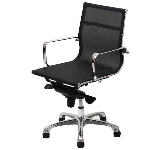 LexMod Regis All-Mesh Low Back Conference Office Chair, Black Reviews ...