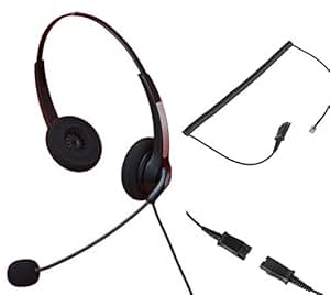 Amazon.com: Audicom Binaural Call Center Telephone RJ11 Headset ...