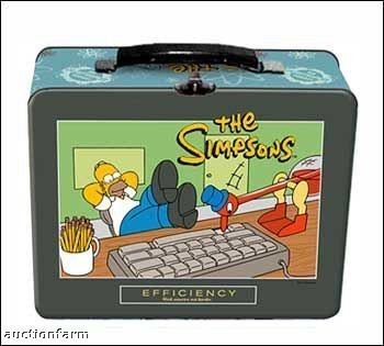 Homer the Simpsons Efficiency Tin Lunch Box @ niftywarehouse.com ...