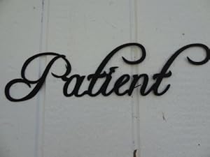 Amazon.com: Patient Word Decorative Metal Wall Art: Home & Kitchen