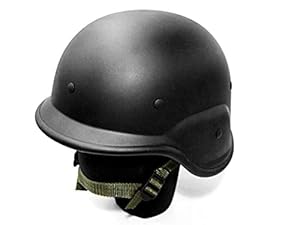 Amazon.com : POLICE ARMY PASGT Tactical Helmet REPLICA Riot Gear ...