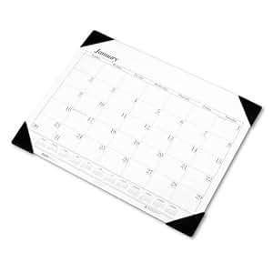 Amazon.com : HOD124 - Refillable 4-Corner Dated 12 Month Desk Pad ...