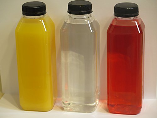Empty Clear Plastic Juice Bottles Milk Bottles Food Grade BPA FREE with ...