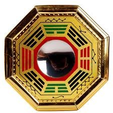 Bagua pakua Mirror METAL BORDER Pakua Mirror Vastu Fengshui PAKUA ...