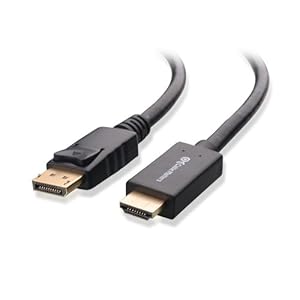 Amazon.com: Cable Matters® Gold Plated DisplayPort to HDMI Cable 3 Feet ...