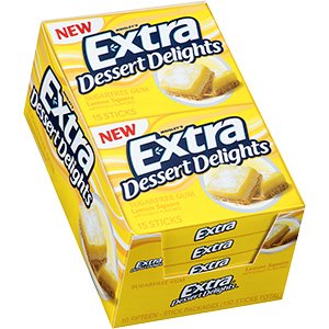 Amazon.com : Extra Dessert Delights Lemon Square Gum (Sugar-free) - 10 ...
