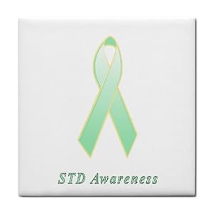 Amazon.com: STD Awareness Ribbon Tile Trivet: Kitchen & Dining