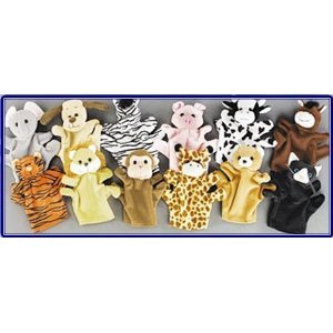 1 Dozen Velour Animal Hand Puppets Kids TOY Preschool Kindergarten ...
