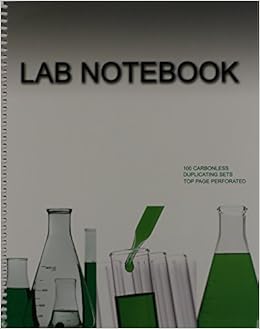 Lab Notebook 100 Carbonless Pages Spiral Bound (Top Page Perforated ...