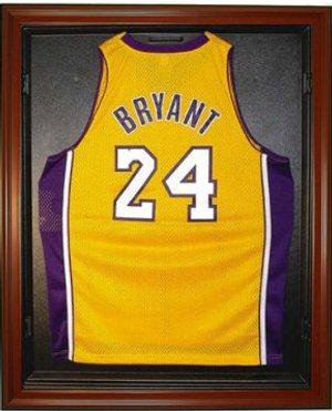 Basketball Jersey Deluxe Full Size Display Case Mahogany - Basketball ...