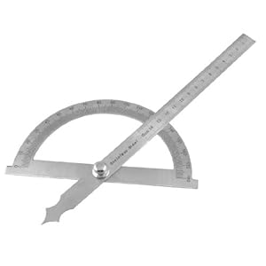 Uxcell a12120500ux0038 Rotating 180-Degree Measurement Protractor ...
