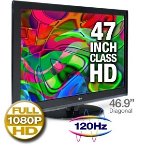 Black Friday LG 47LH40 47-Inch 1080p 120Hz LCD HDTV, Gloss Black