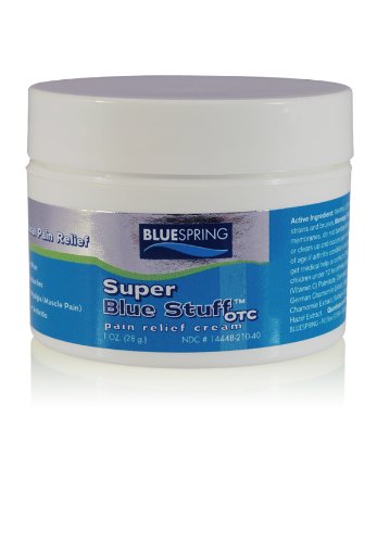 Super Blue Stuff OTC Natural Pain Relief Cream 1 oz trial size jar ...