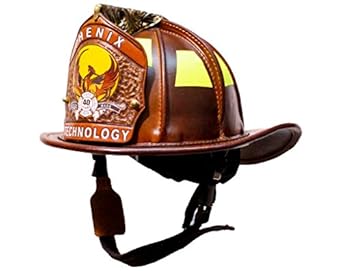 Phenix TL-2 Natural Leather Firefighting Helmet: Ratchet Suspension ...