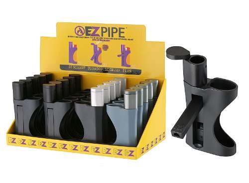 EZ Pipe – Blackout 20 Piece Display – Discreet Tobacco Lighter Pipe ...