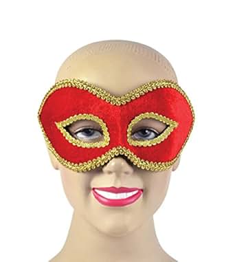 Amazon.com: Red Eye Mask With Gold Trim: Clothing