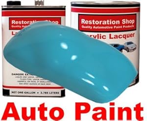 Amazon.com: Tropical Turquoise ACRYLIC LACQUER Car Auto Paint Kit ...