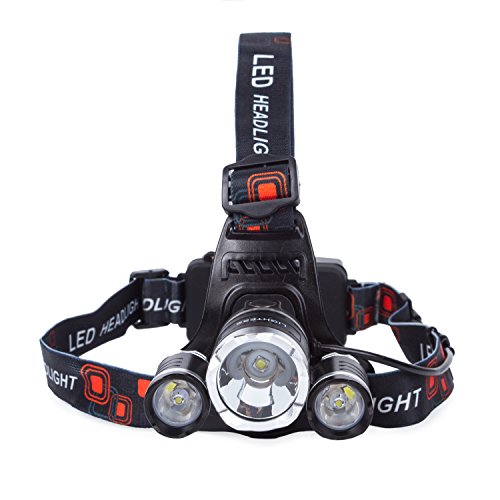 Lightess Rechargeable HeadLamp RJ-5000 with 6500 Lumens - Camp Stuffs