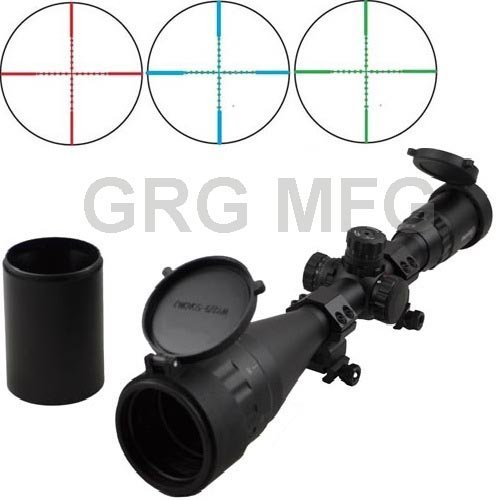 4-16x50mm Scope W front AO adjustment. Red/green Illumination mil-dot ...