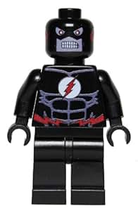 Amazon.com: Lego Custom Printed Black Flash Minifig DC Comics Villain ...