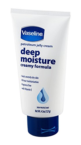 Vaseline Petroleum Jelly Cream Deep Moisture 4.50 oz (Pack of 2) Health ...