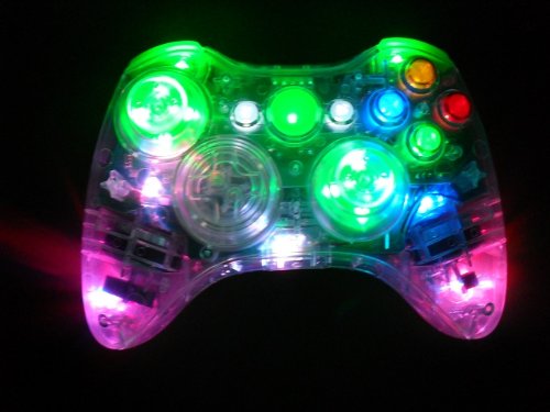 Nintendo Games: Color-Changing LED Xbox 360 Modded Controller (Rapid ...