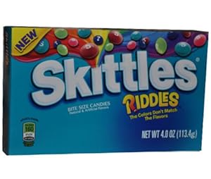 Amazon.com : Skittles Riddles Theater Box 4 oz. : Candy : Grocery ...
