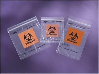 DYND30271 - Zip-Style Biohazard Specimen Bags, Clear: Science Lab ...