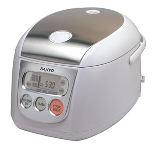 Amazon.com: Sanyo ECJ-D55S 5.5-Cup Micro-Computerized Rice Cooker ...