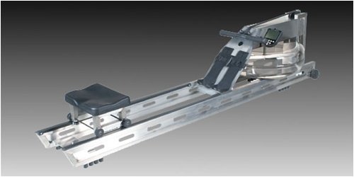 WaterRower S1 Rowing Machine in Brushed Stainless Steel with S4 Monitor