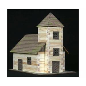 Amazon.com: Walachia wooden church model kit 1:32 12: Toys & Games