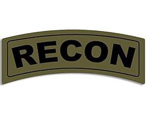 Amazon.com: Green RECON Tab Shaped Sticker (army military): Automotive