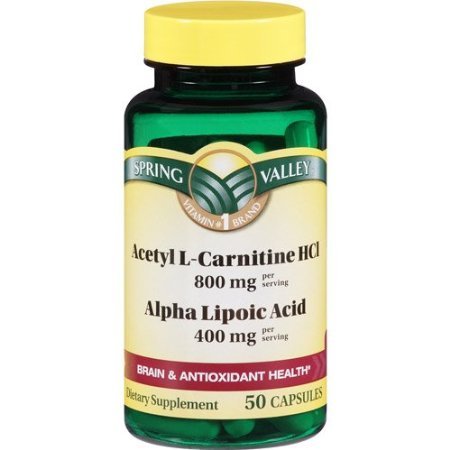 Spring Valley - Acetyl L-Carnitine 800mg Plus Alpha Lipoic Acid 400mg ...