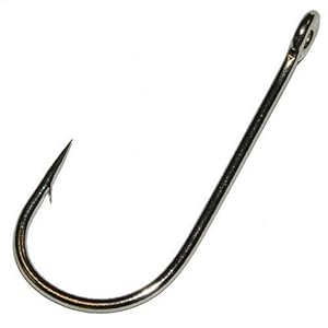 Amazon.com : Gamakatsu Nickel Closed Eye Siwash, Hook 100 Pack ...
