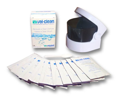 Val-Clean Sachets & Sonic Cleaner – 12 Sachets 1 Years Supply Valplast ...