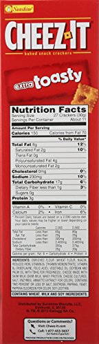 Cheez-It Extra Toasty, 12.4 Ounce Food, Beverages Tobacco Food Items ...