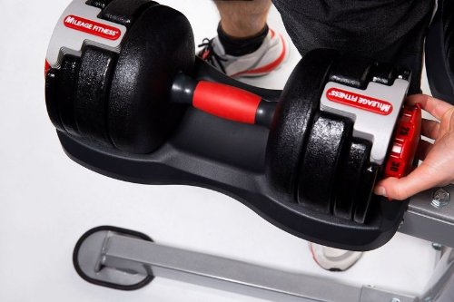 $299.99 Costco.ca Mileage Fitness 25-60 lb adjustable dumbells and ...