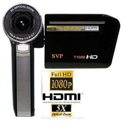 SVP T1000 FULL HD 1080p DIGITAL CAMCORDER + CAMERA + 20X Combined ...