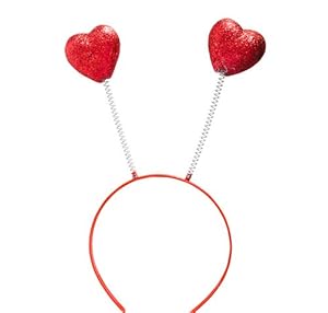 Amazon.com : 12 ~ Sparkle Heart Head Boppers ~ Child-size ~ New ...