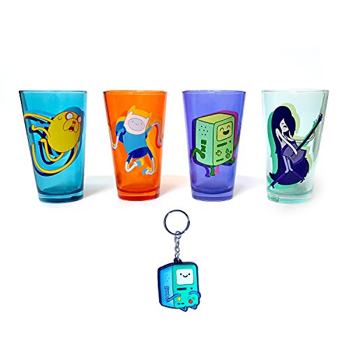 Psychedelic Adventure Time Dancing Pint Glasses – Collectible Gift Set ...