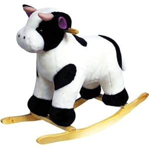 Amazon.com: "Jersey" Cow Rocker: Toys & Games