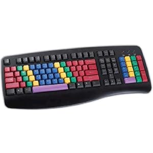 Lessonboard Color Coded Computer Keyboard to Teach Typing: Amazon.ca ...