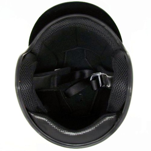 Купить Motorcycle 3/4 Open Face Helmet Snap On Visor Street Cafe Racer ...