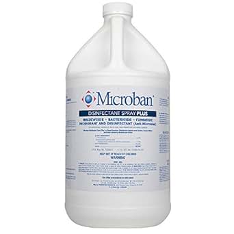 Amazon.com: MICROBAN 221522000 Disinfectant Spray Plus,Size 1 gal.,Mint ...