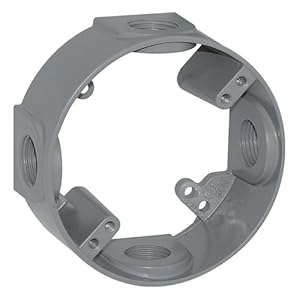 Sigma Electric 14236 1/2-Inch 4 Hole Round Extension Ring, Grey ...
