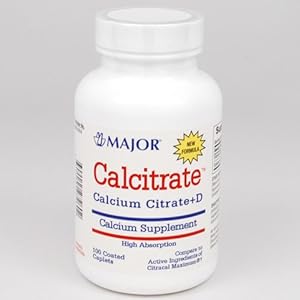 Amazon.com: MAJOR CALCITRATE (GENERIC CITRACAL PLUS D): Health ...