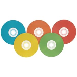Amazon.com: Verbatim 700 MB 52x LightScribe Color Recordable Discs CD-R ...